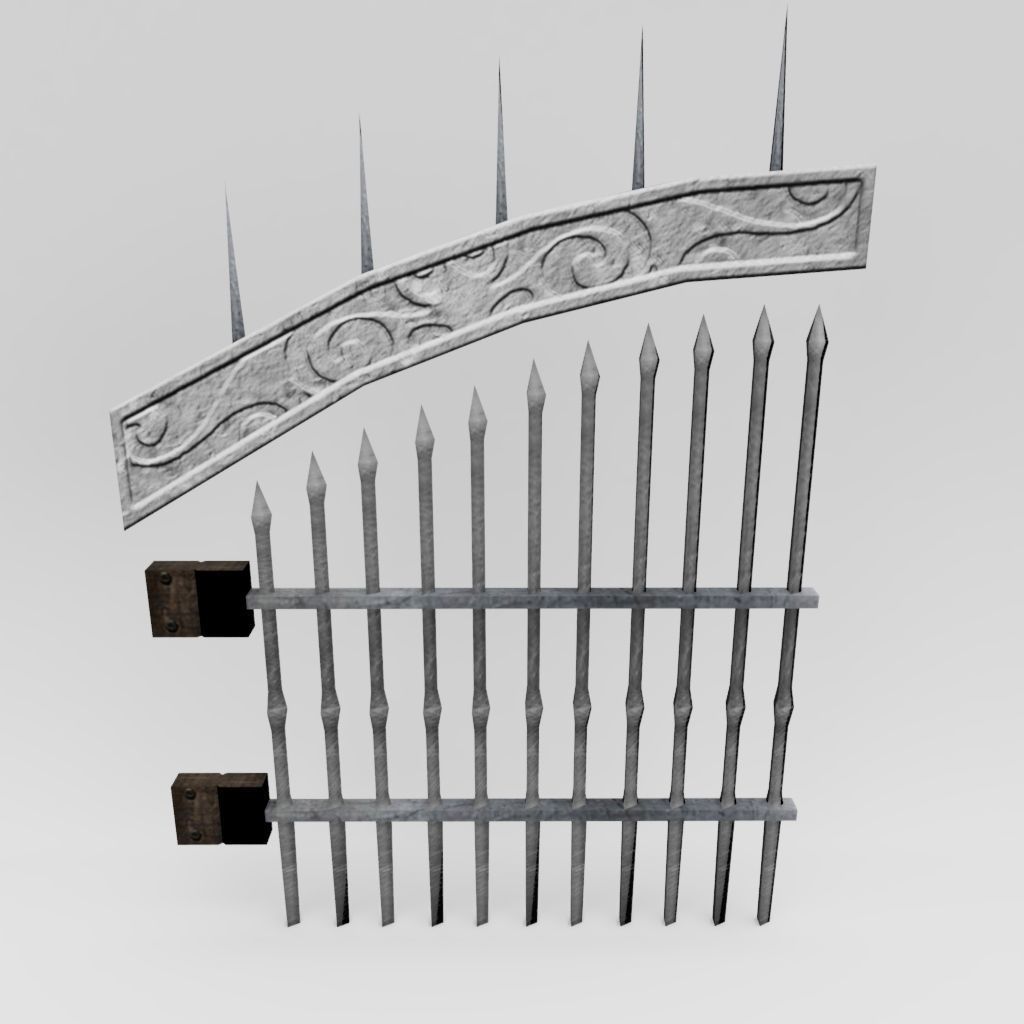 3D model Prop gate VR / AR / low-poly | CGTrader