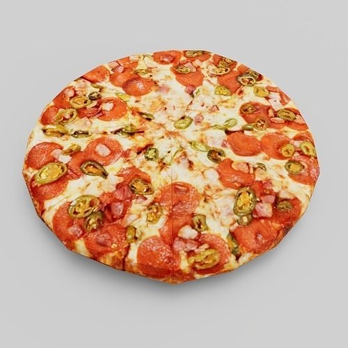 3D model Veg Pizza VR / AR / low-poly | CGTrader