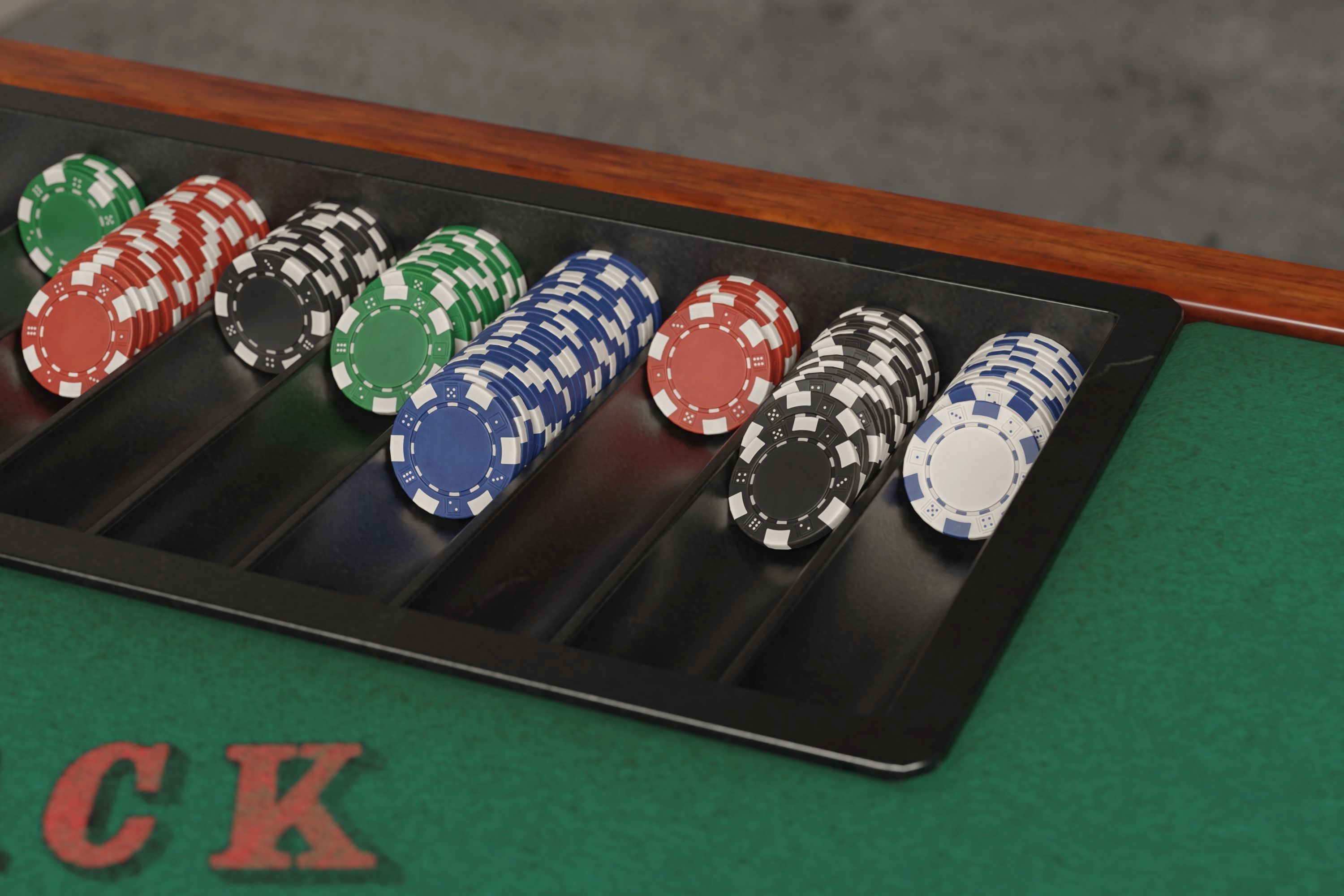 3D model Poker Chips 3D VR / AR / low-poly | CGTrader