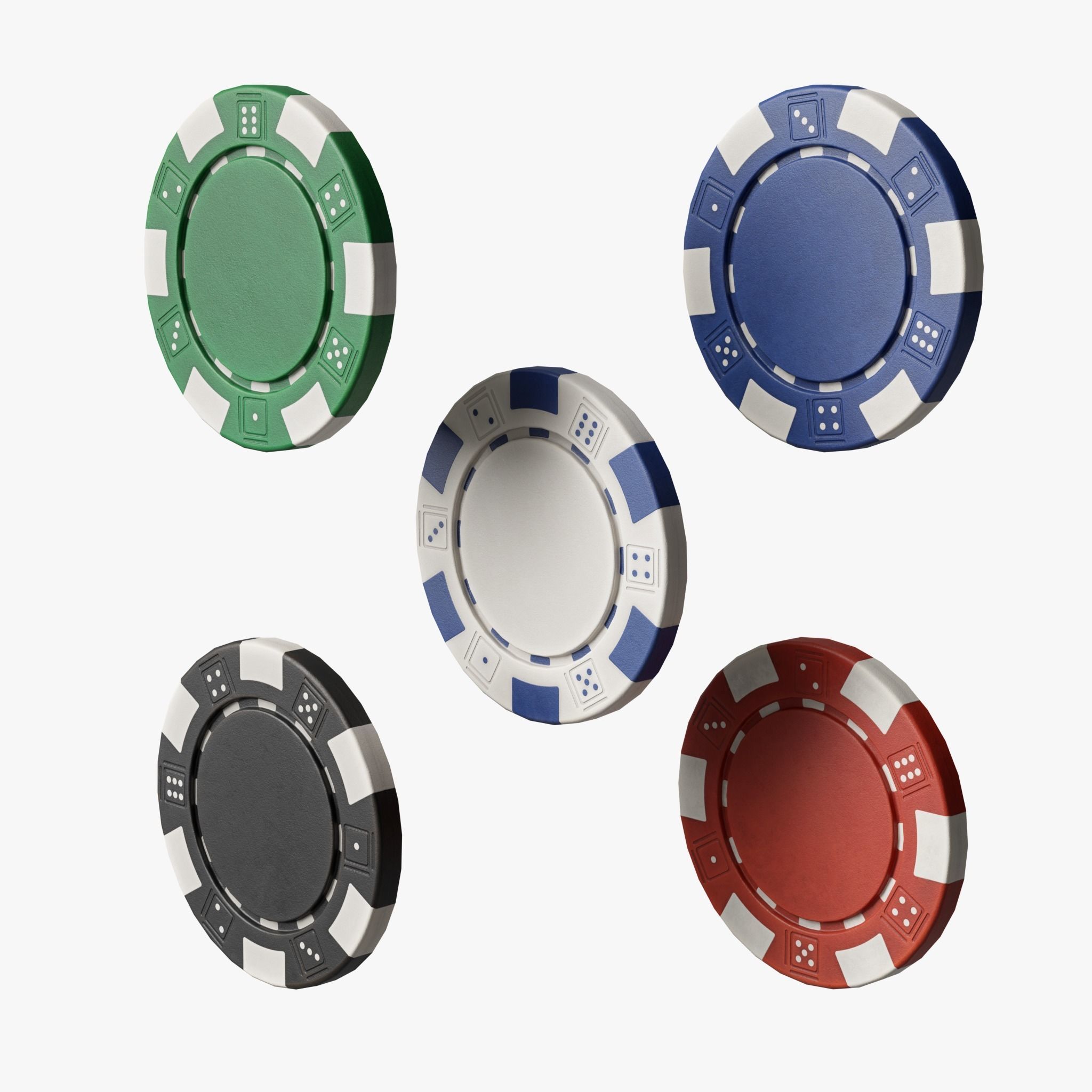 3D model Poker Chips 3D VR / AR / low-poly | CGTrader