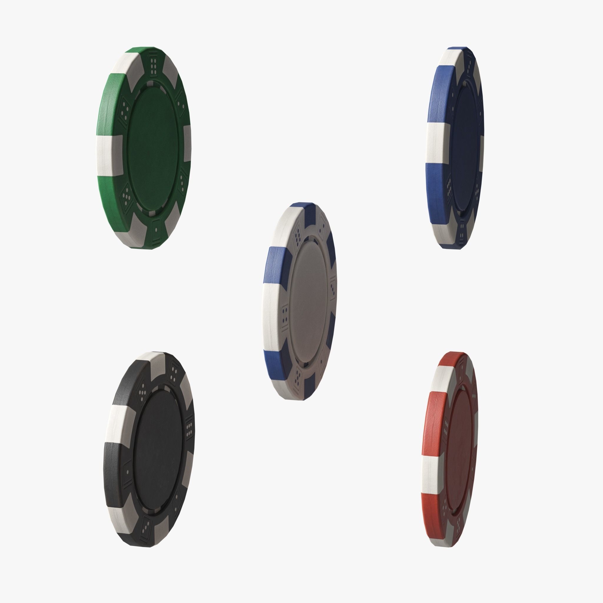 3D model Poker Chips 3D VR / AR / low-poly | CGTrader