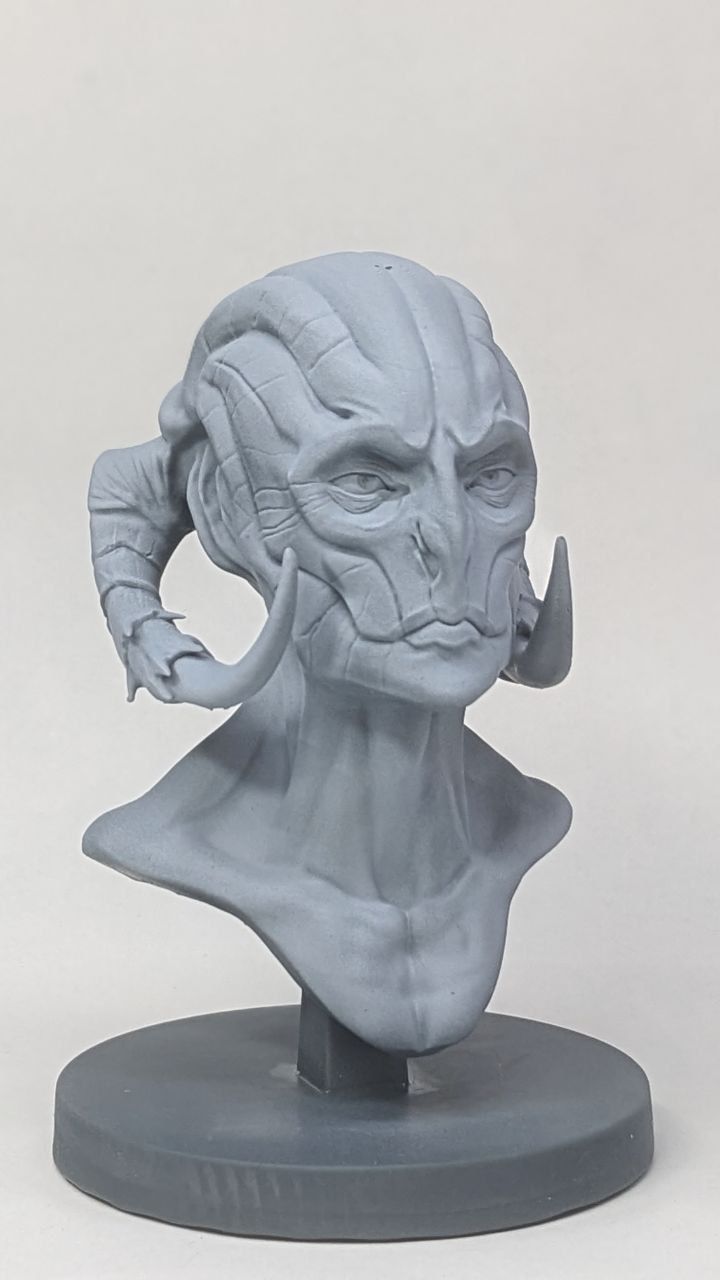 Alien Head Bust 3D Print Model 3D model 3D printable | CGTrader