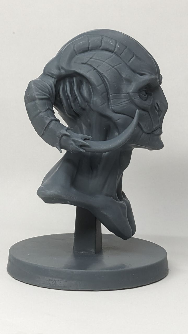 Alien Head Bust 3D Print Model 3D model 3D printable | CGTrader