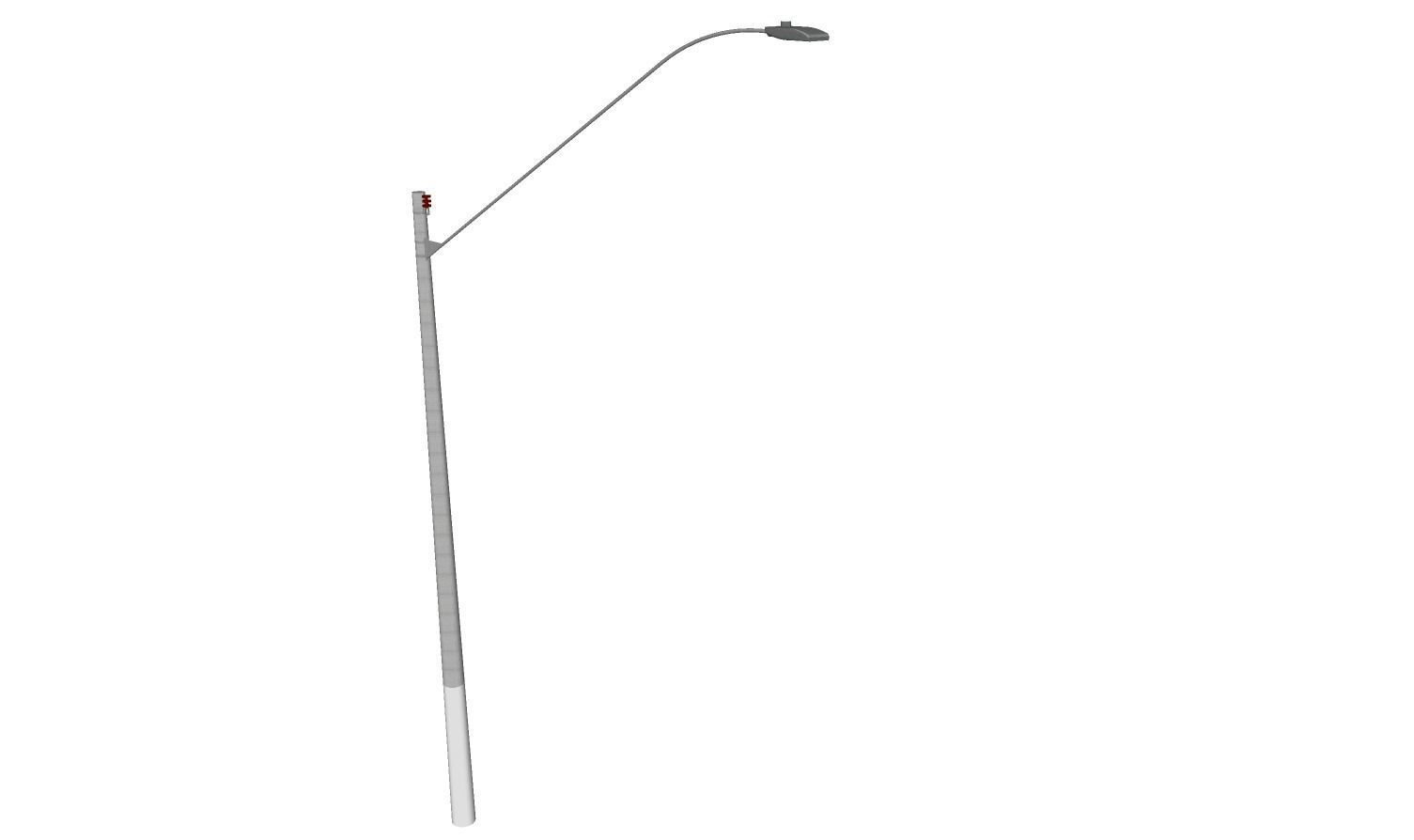Concrete Lamp Post - Light Pole - Light Post - Street Light 50 3D model ...