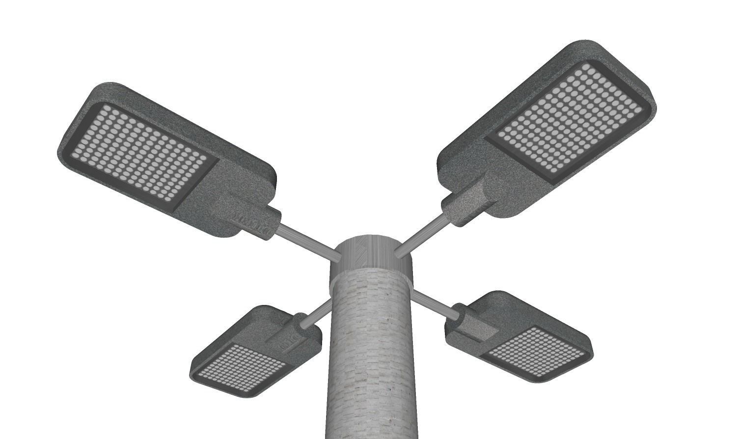 Concrete Lamp Post - Light Pole - Street Light - Group 01 3D model ...