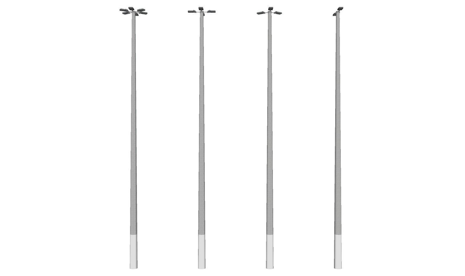 Concrete Lamp Post - Light Pole - Street Light - Group 01 3D model ...