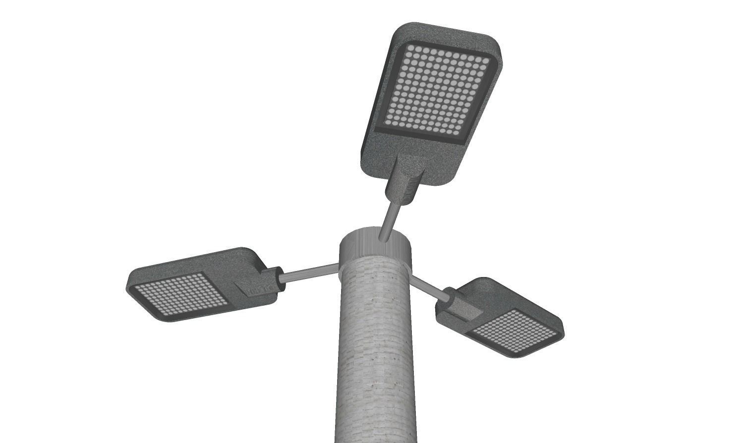 Concrete Lamp Post - Light Pole - Street Light - Group 01 3D model ...