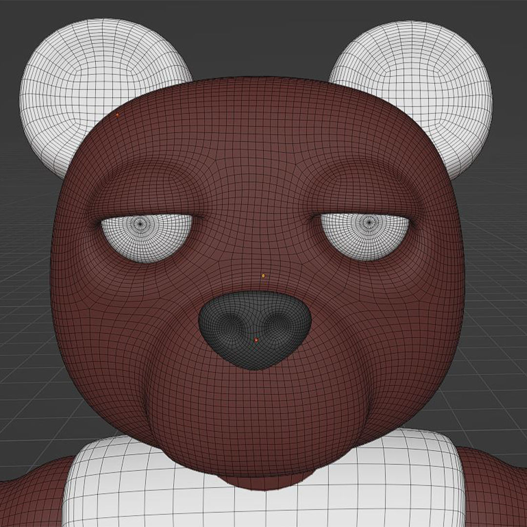 3D model Bear character VR / AR / low-poly | CGTrader