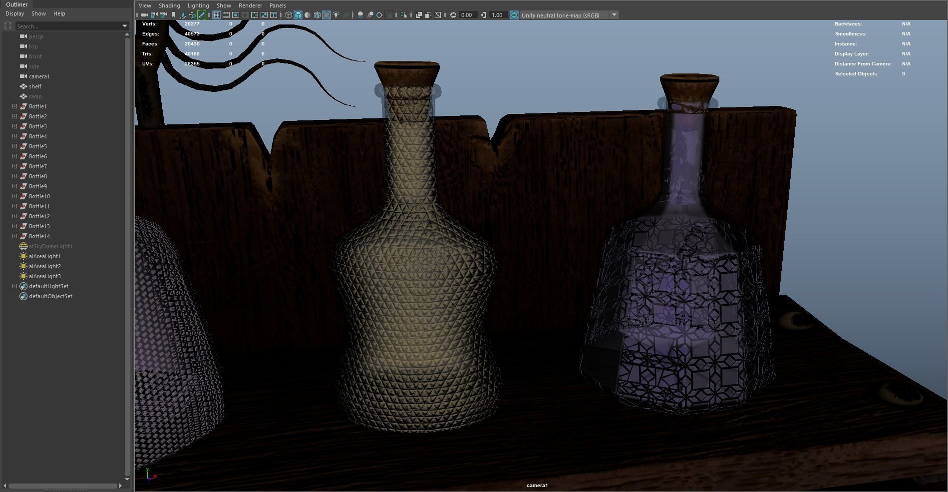 Patterned Potion Bottles 3D model | CGTrader