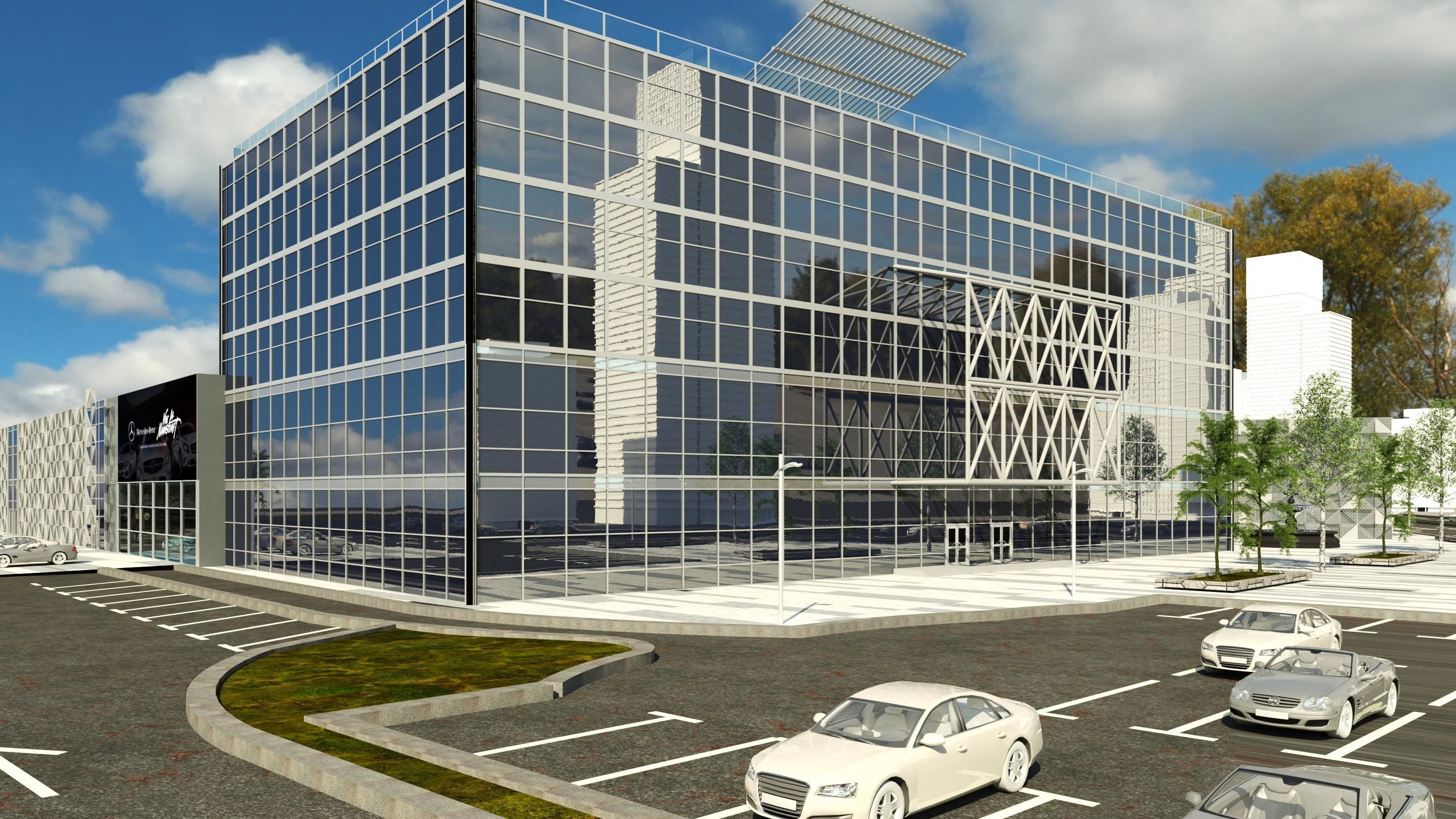 Commercial Entertainment Center 3D model | CGTrader