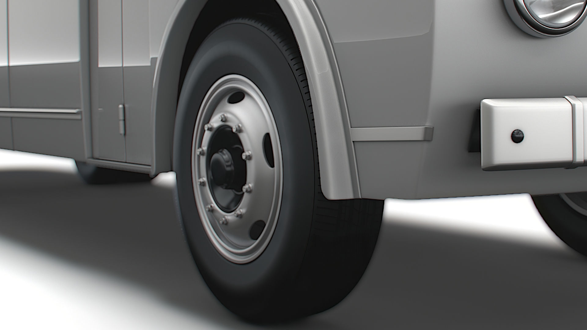 Generic Old Bus wheel 3D model | CGTrader