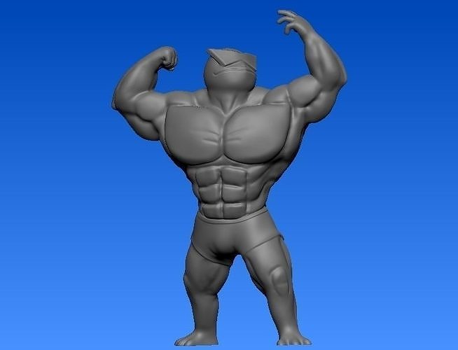Squirtle Swole Mamado 3D model 3D printable | CGTrader