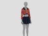 3D model Womens Dress - Female Outfit Clothes VR / AR / low-poly | CGTrader