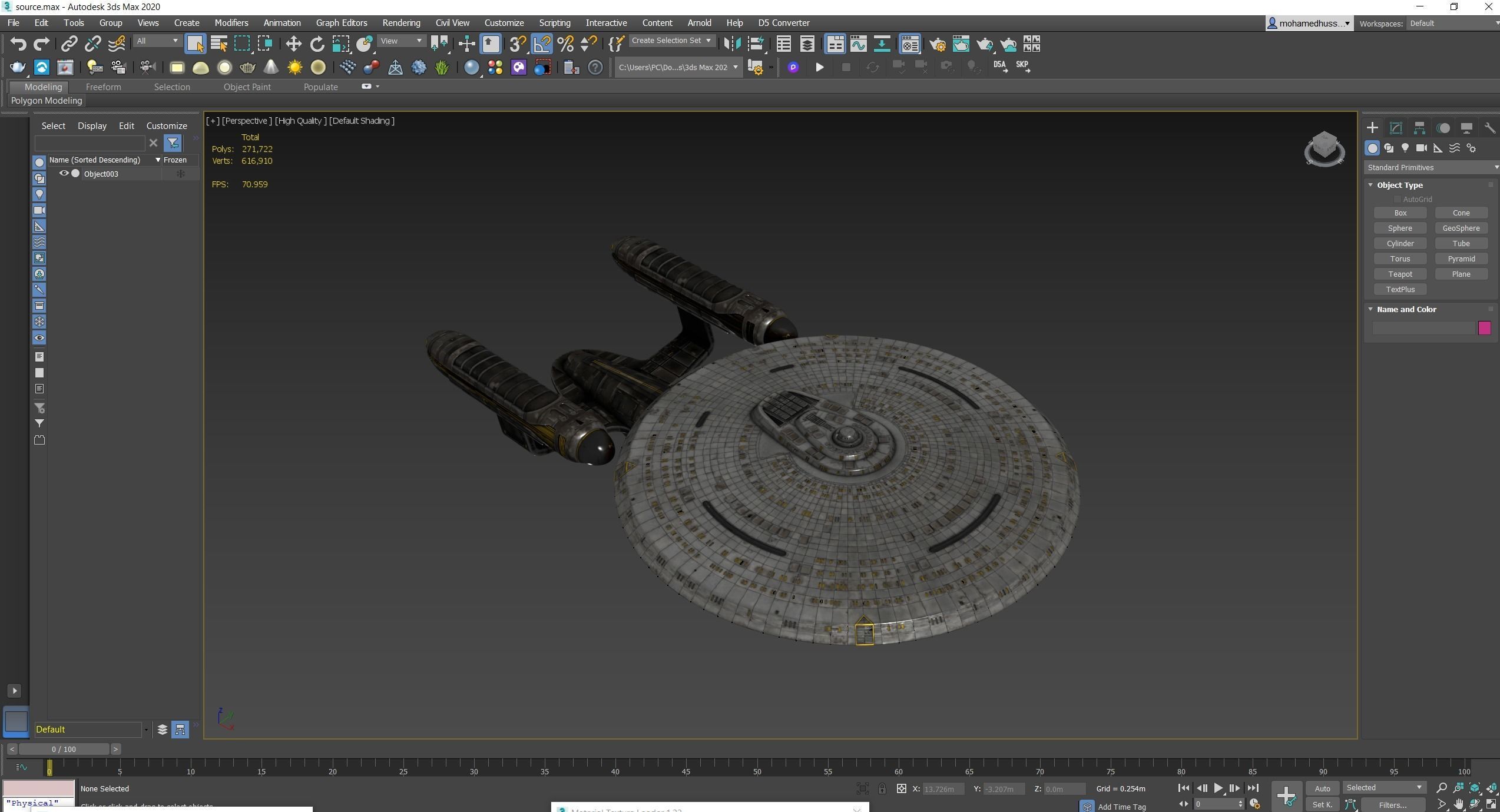 27-spaceship star trek ship 3D model | CGTrader