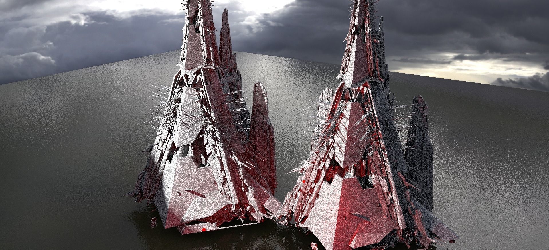 Sci Fi Research base Tower 2 3D model | CGTrader