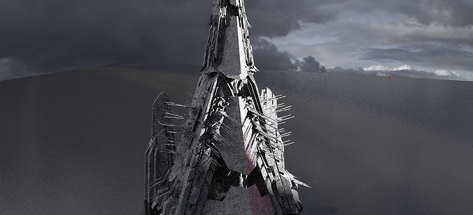 Sci Fi Research base Tower 3 3D model | CGTrader