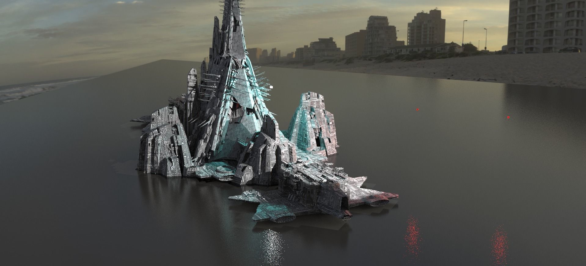 Delta Science exterior Base Kit bash 3 3D model | CGTrader