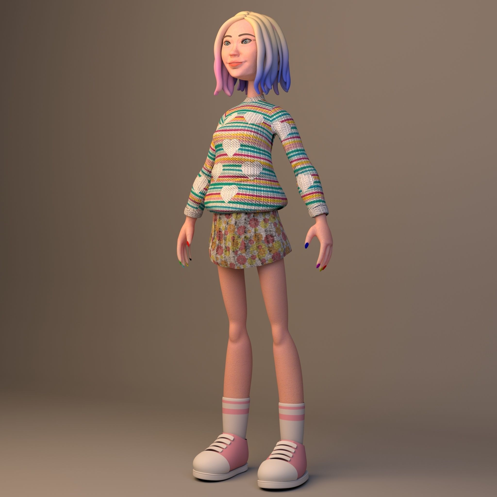 3D model Enid Sinclair Wednesday VR / AR / low-poly | CGTrader