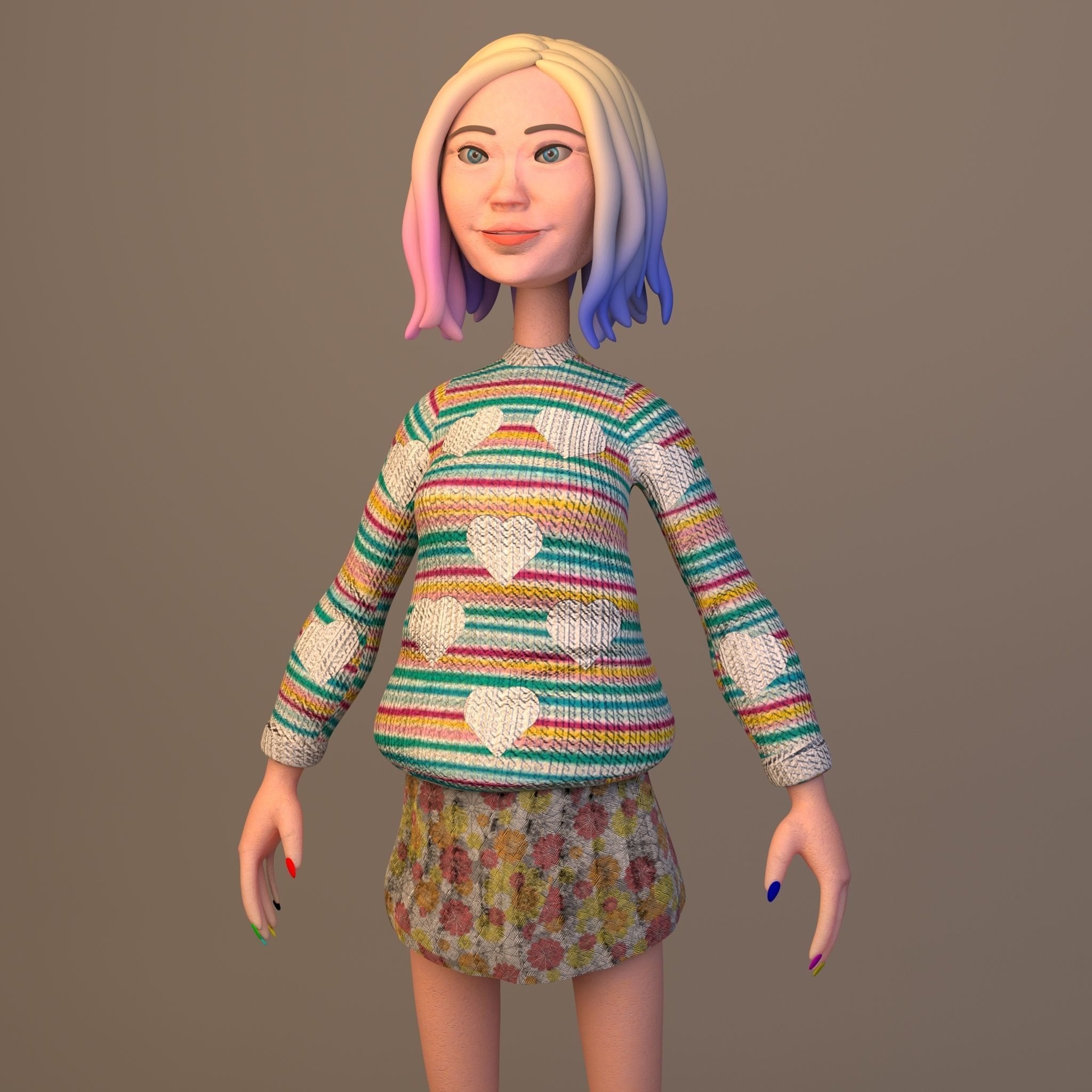 3D model Enid Sinclair Wednesday VR / AR / low-poly | CGTrader
