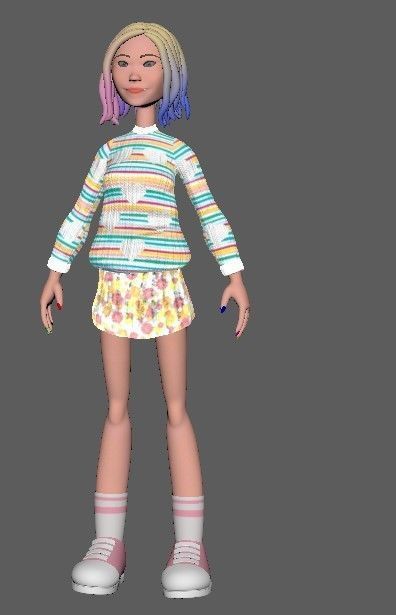 3D model Enid Sinclair Wednesday VR / AR / low-poly | CGTrader