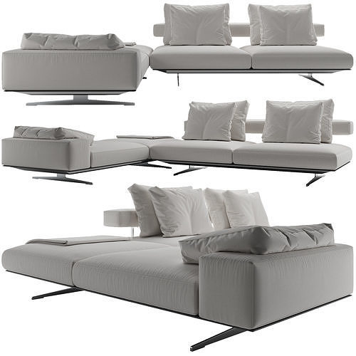 Flexform sofa 3D model | CGTrader