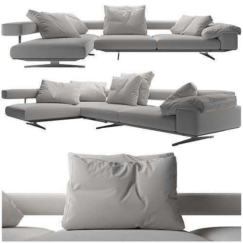 sofa Flexform 3D model | CGTrader