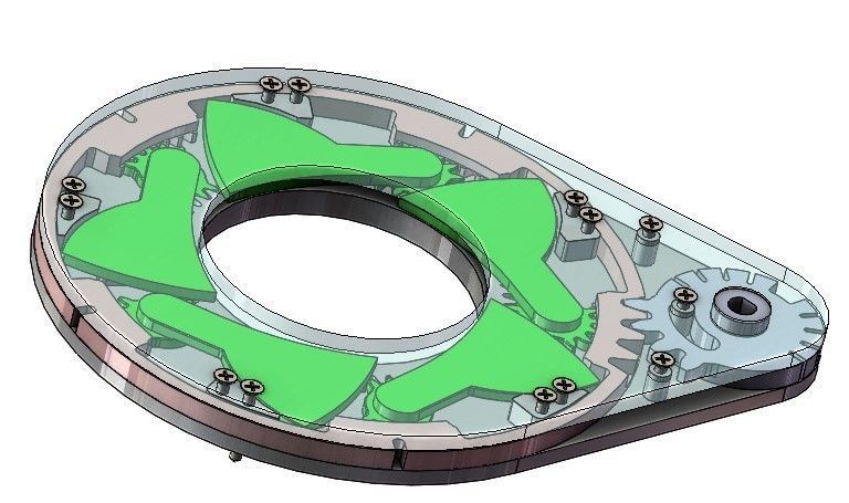 D50M5BTY2 mechanical mechanism 3d printing shutter iris diy 3D model 3D ...