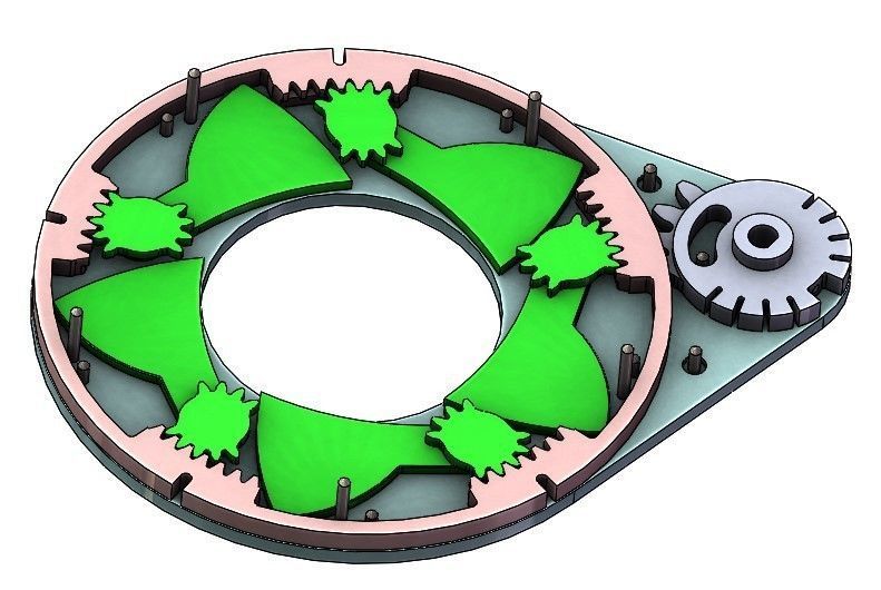 D50M5BTY2 mechanical mechanism 3d printing shutter iris diy 3D model 3D ...