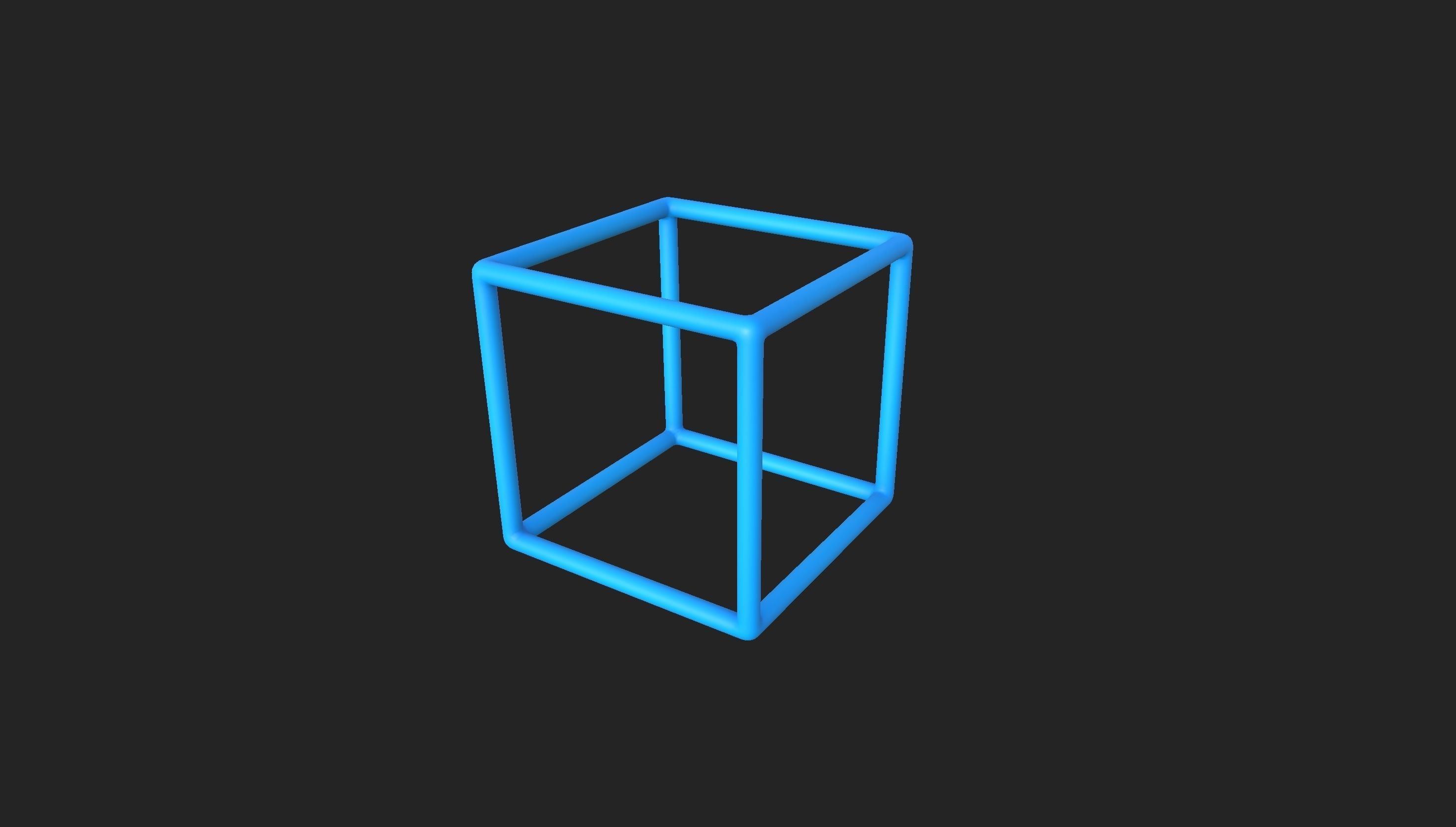 Cartoon Wire Cube 3D model | CGTrader