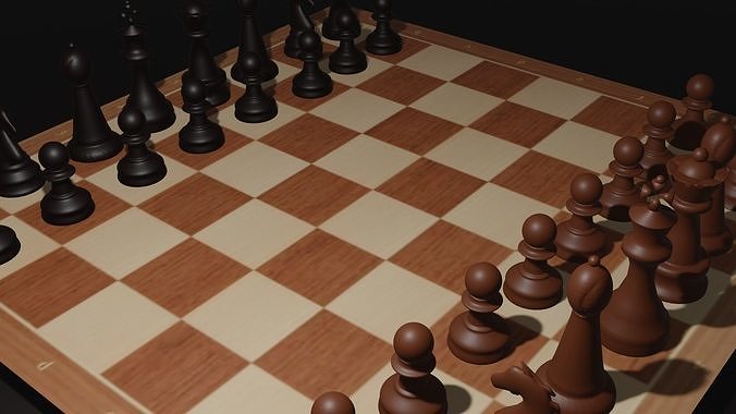 chess board 3D model | CGTrader