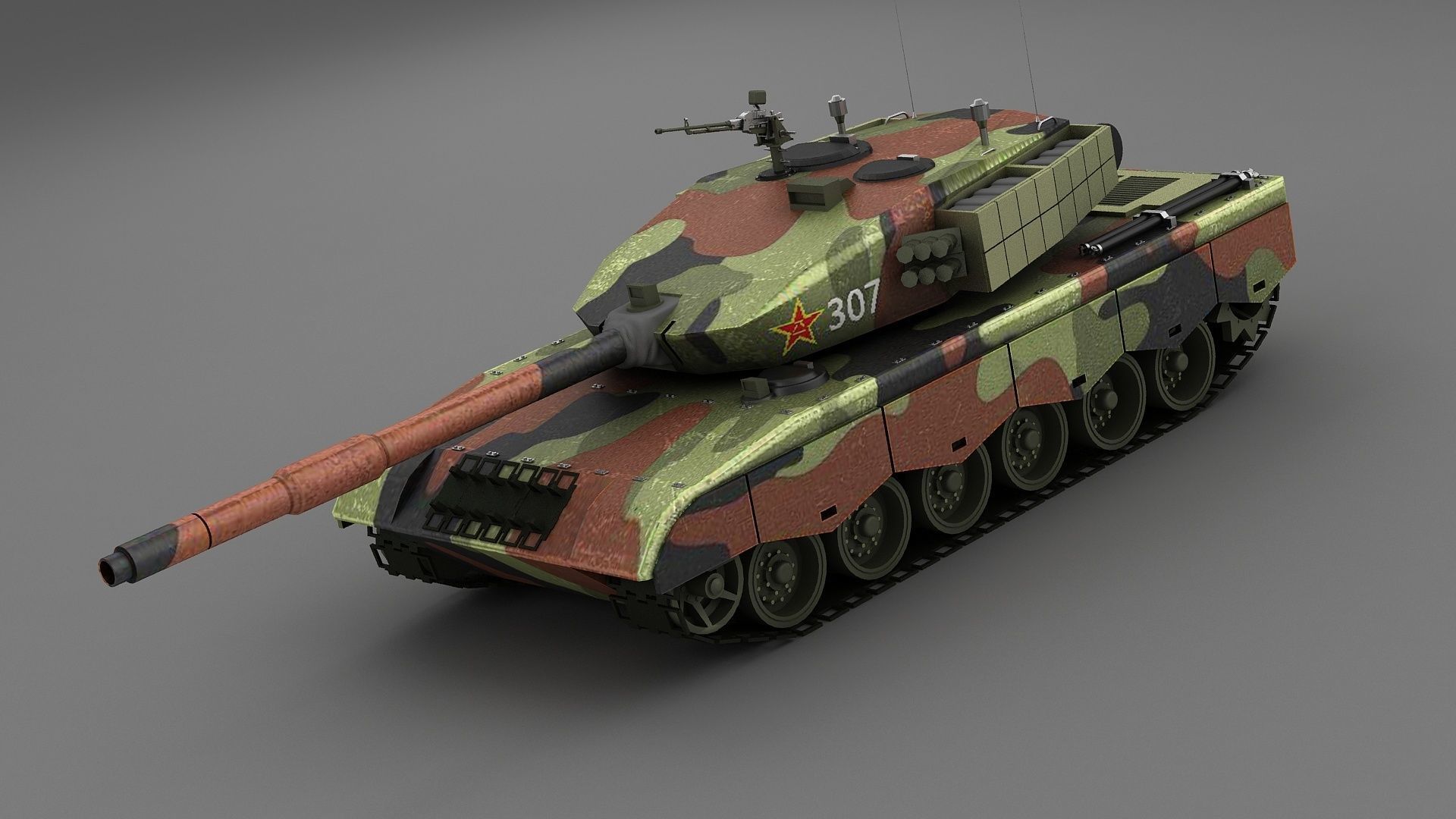ZTZ96 Type96 Type85 MBT 96Tank NORINCO 3D model | CGTrader