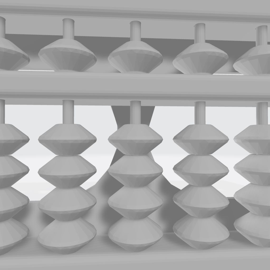13 Rods Abacus Soroban 3D model 3D printable | CGTrader