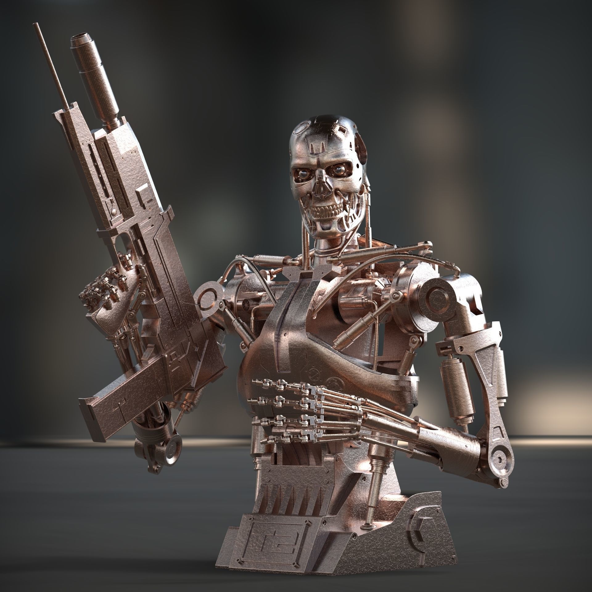 Terminator T-800 Endoskeleton 3d printing 3D model 3D printable | CGTrader