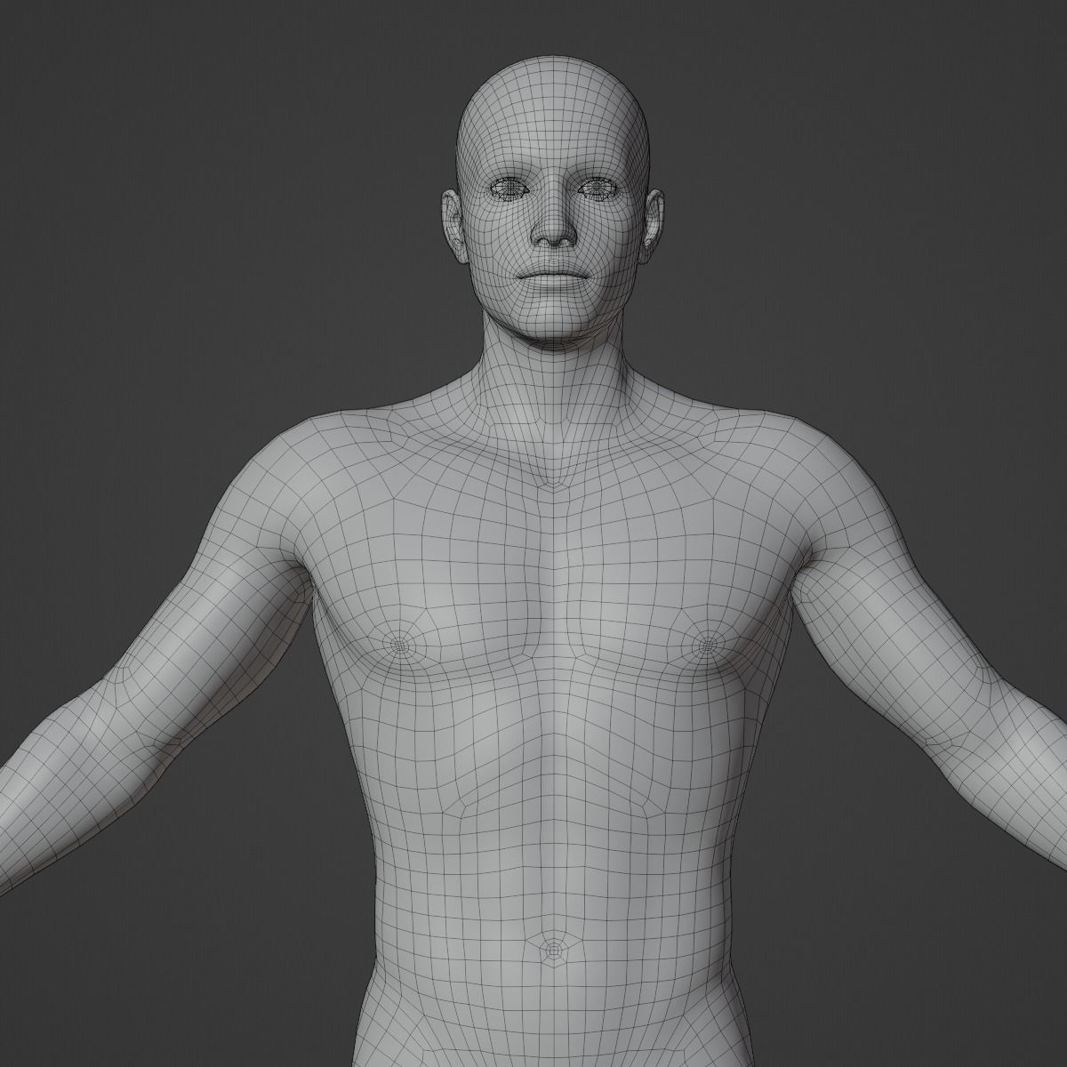 3D Model Collection Average Man and Woman Body Low Poly Basemesh VR ...