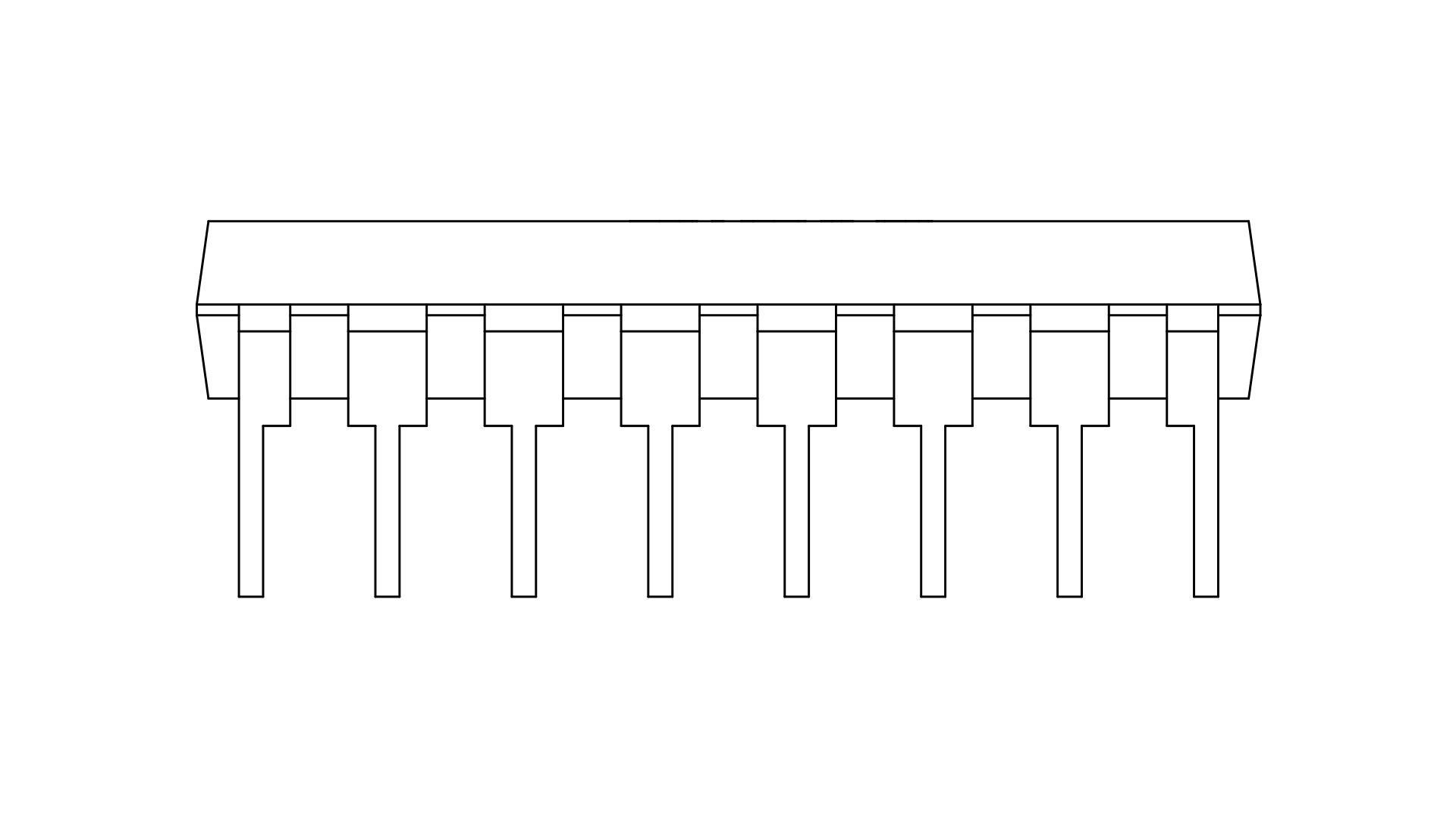 DIP16 IC case 3D model | CGTrader