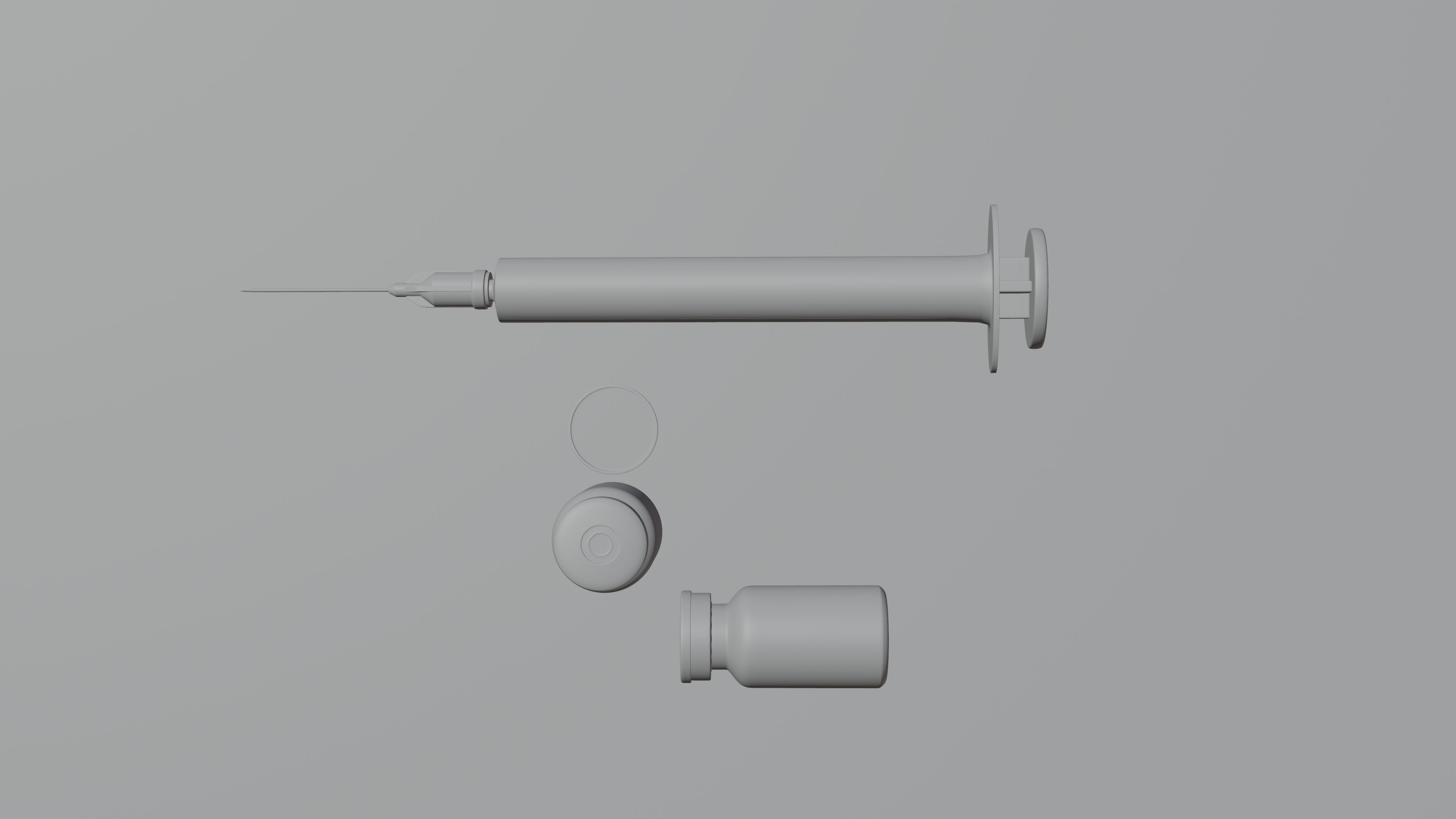 3D Syringe and ampoule 3D model | CGTrader