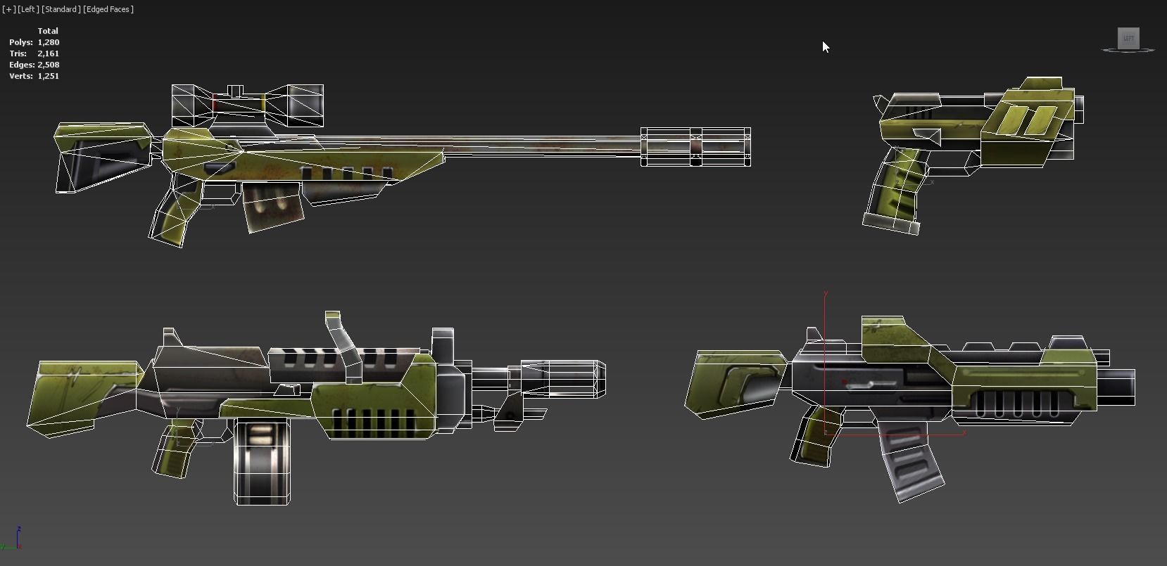 3D model 42 dollars discount SciFi Cartoon Weapons Set VR / AR / low ...