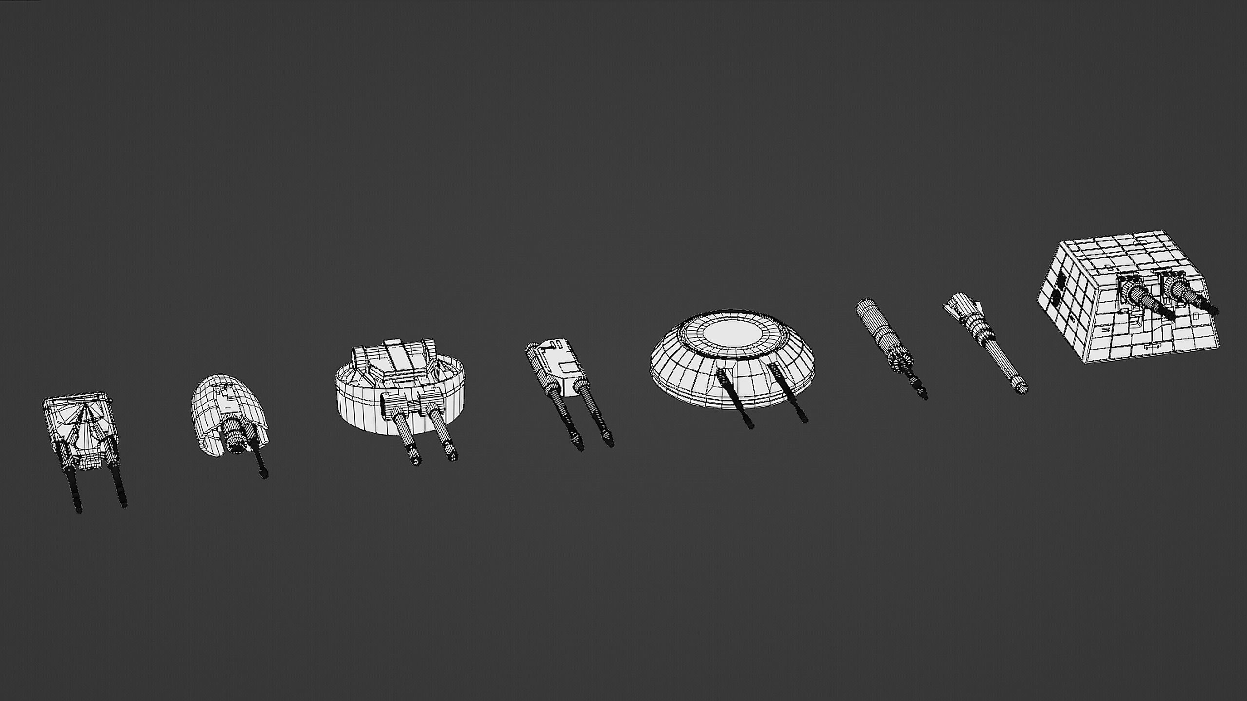 Sci-Fi Turrets and Guns Pack - Star Wars 3D model | CGTrader