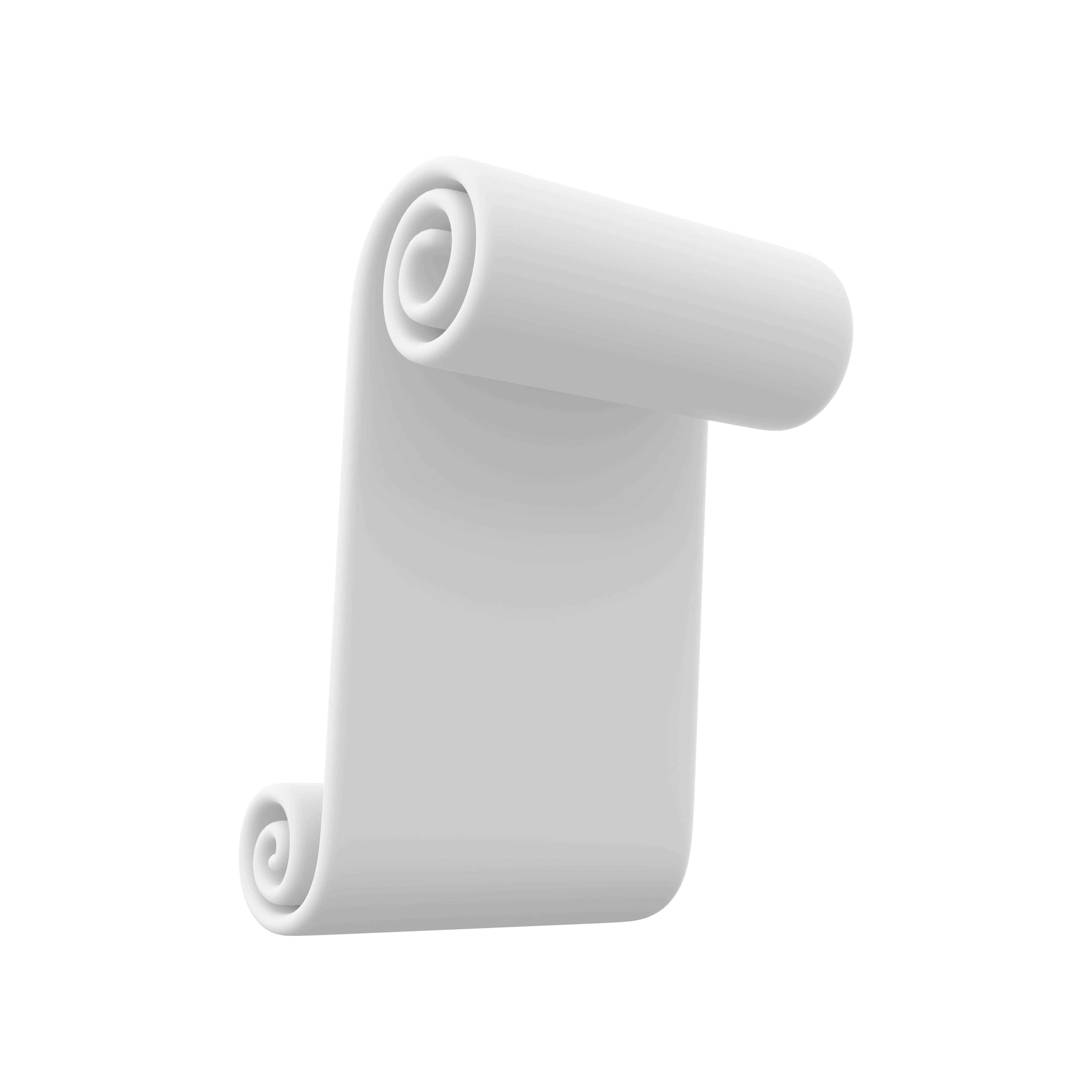 3d paper roll cartoon 3D model | CGTrader