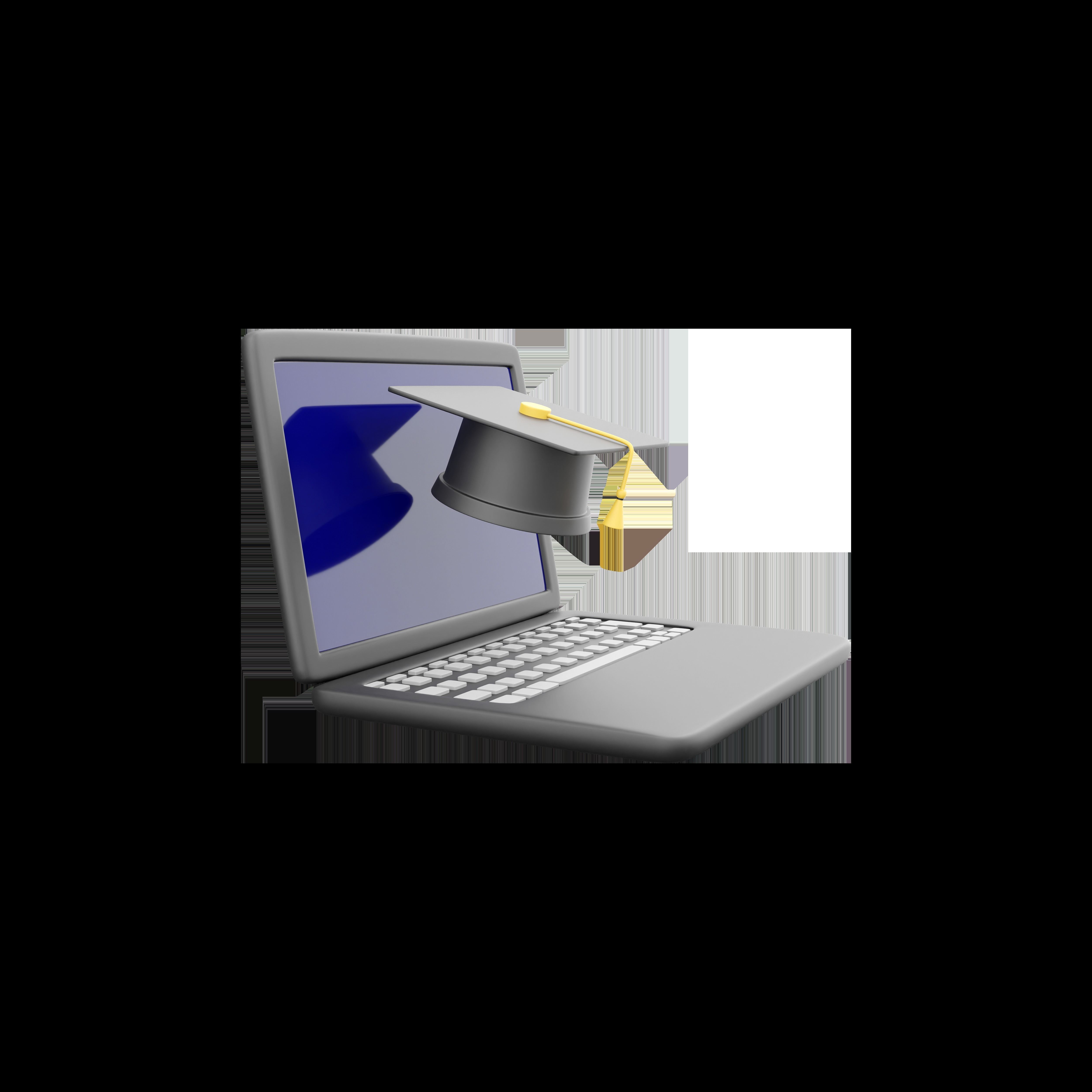 3d laptop hat cartoon 3D model | CGTrader