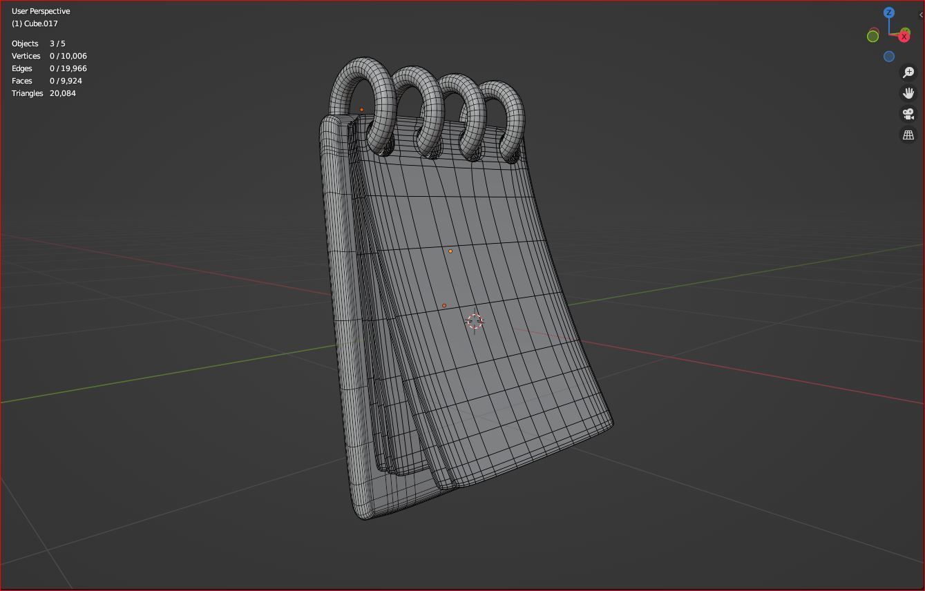 3d notebook cartoon 3D model | CGTrader