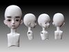 BJD head ball jointed doll STL 3D model 3D printable | CGTrader