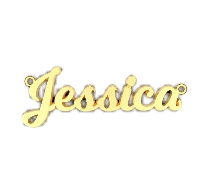 jessica name plate 3D model 3D printable | CGTrader