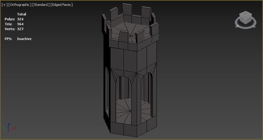 3D model The cursed castle VR / AR / low-poly | CGTrader