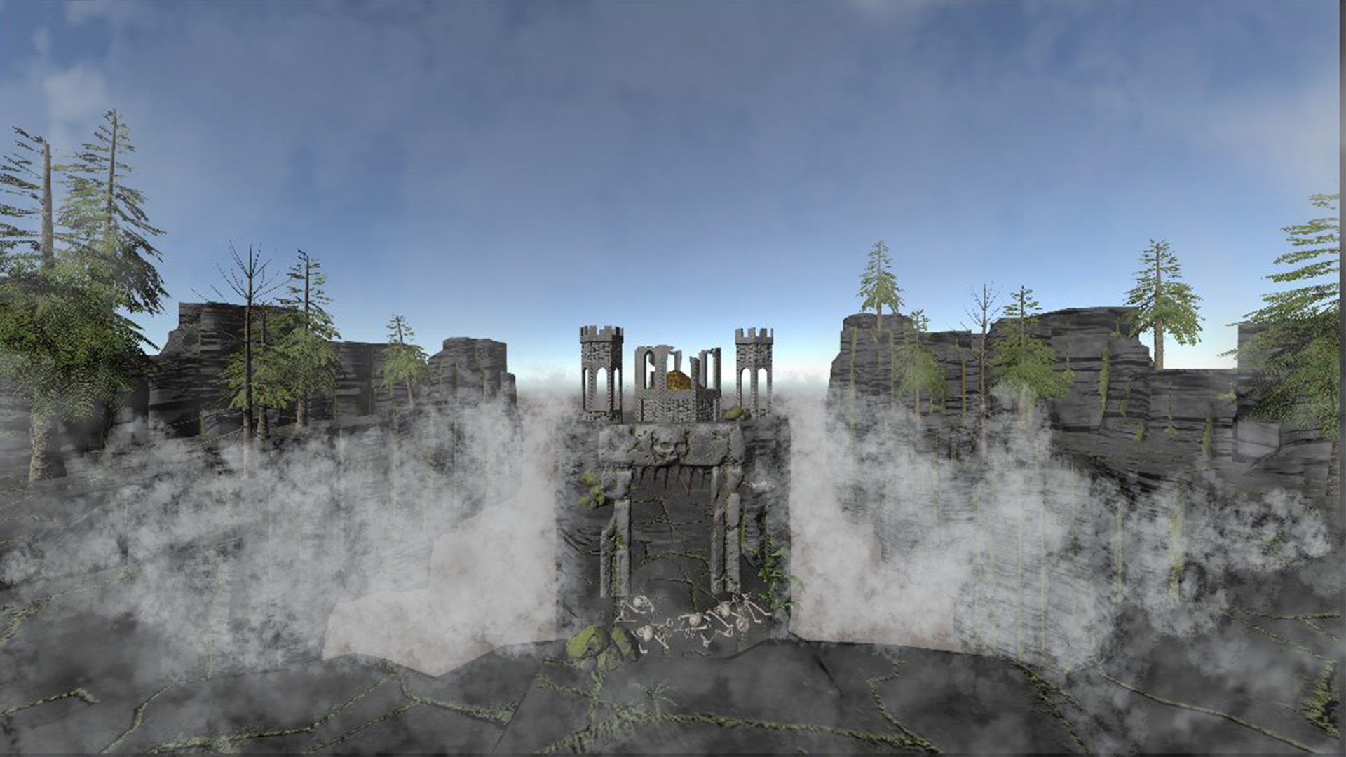 3D model The cursed castle VR / AR / low-poly | CGTrader