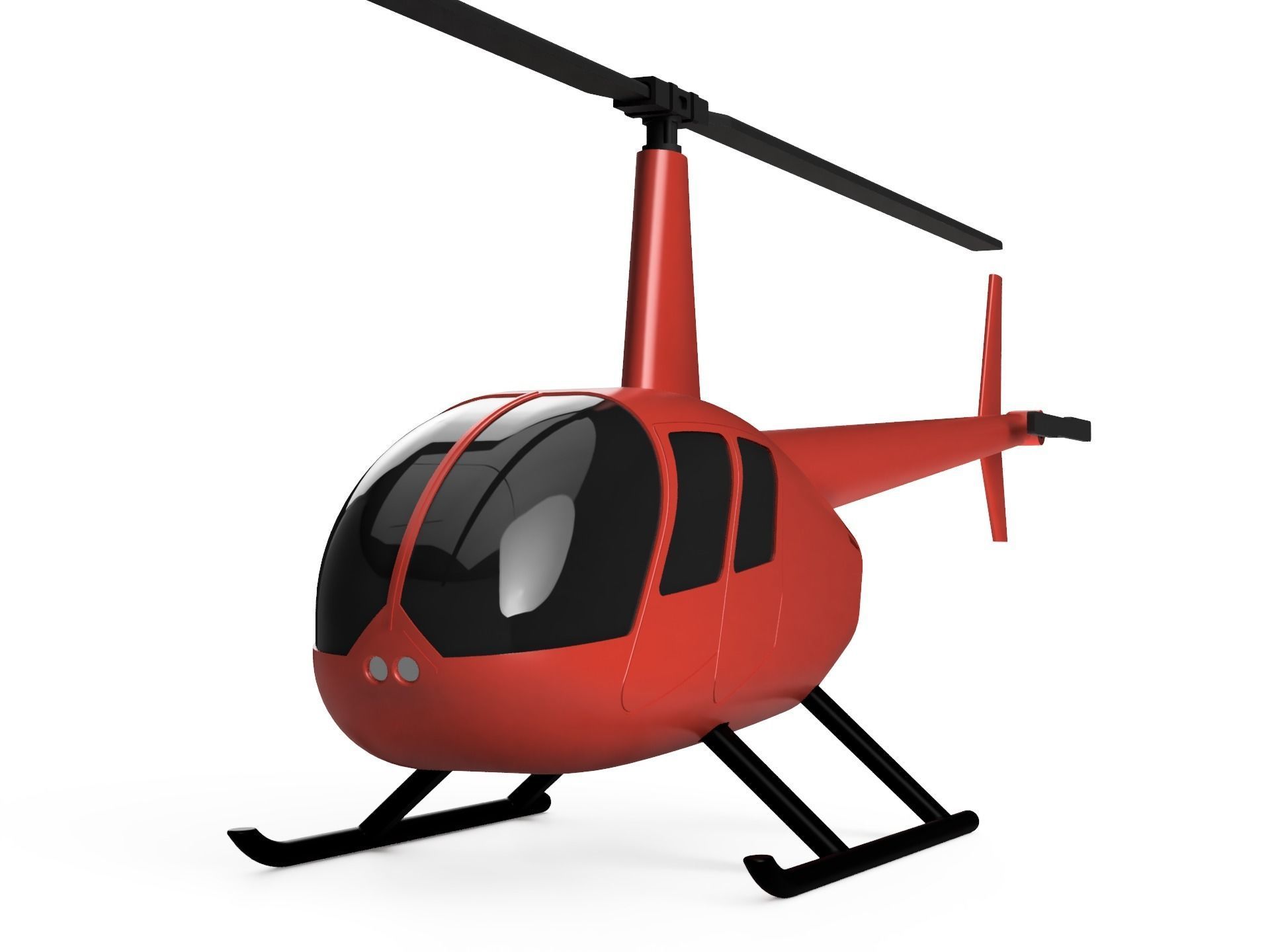 Robinson R44 3D model 3D printable | CGTrader