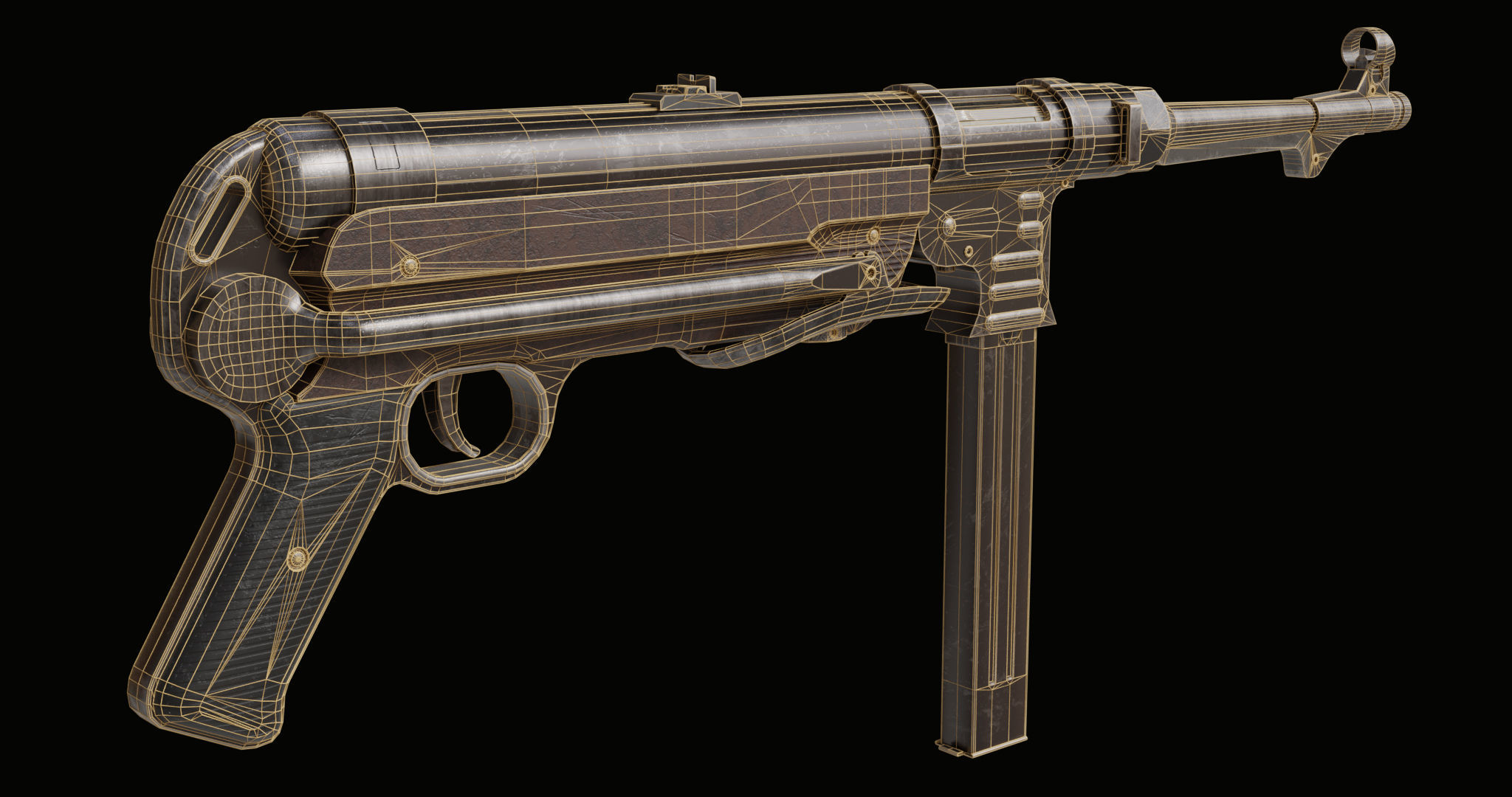 MP40-Maschinenpistole 40 3D model | CGTrader