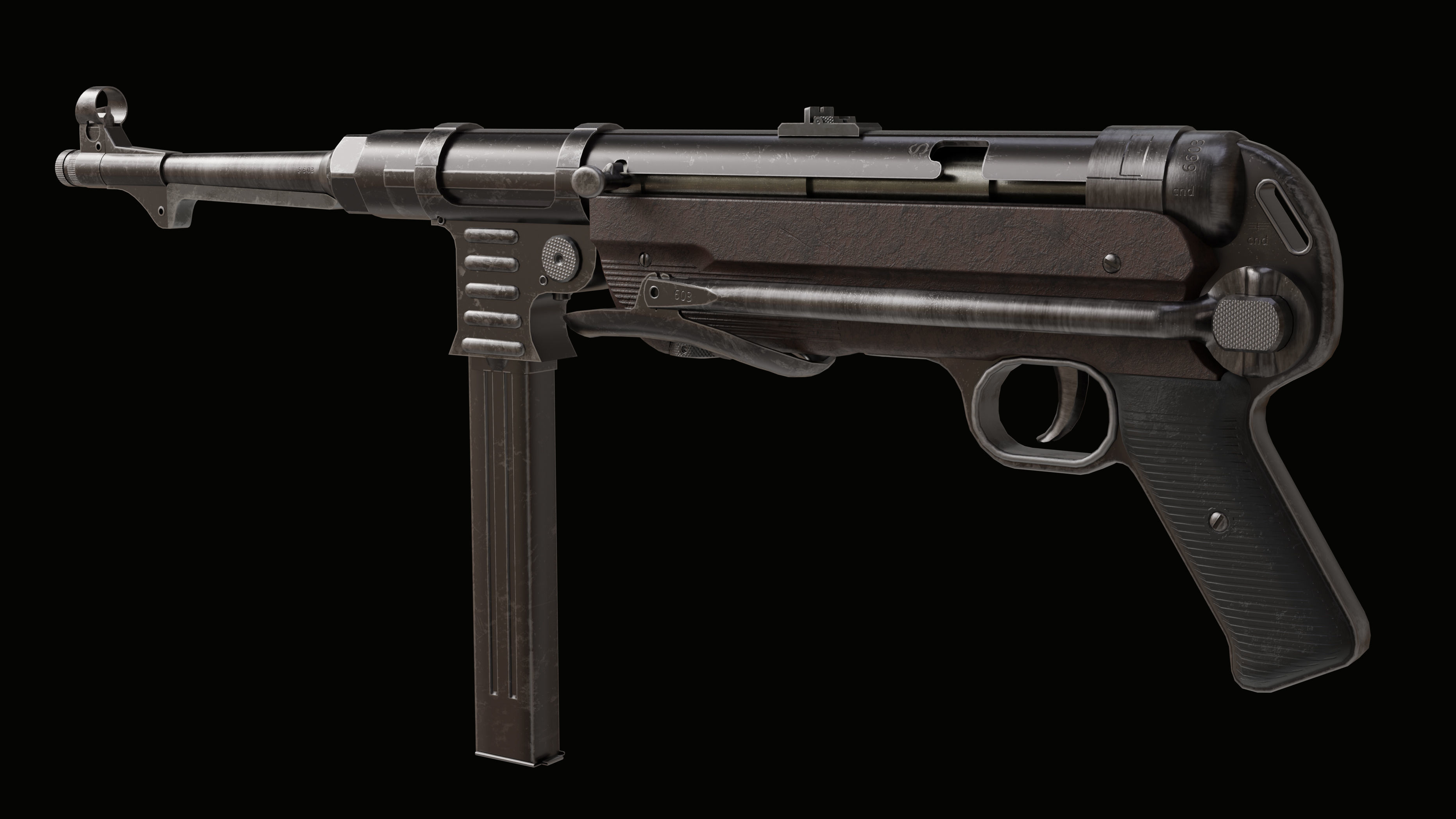 MP40-Maschinenpistole 40 3D model | CGTrader