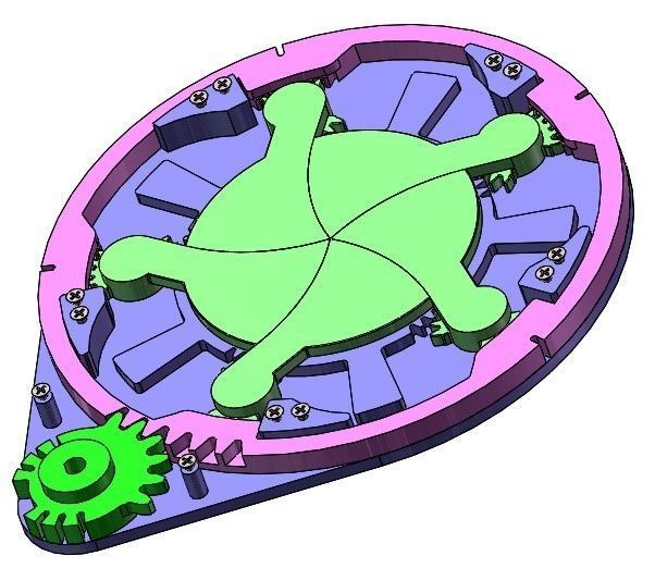 D60M5BTY2 mechanical mechanism shutter 3d printing iris diy 3D model 3D ...