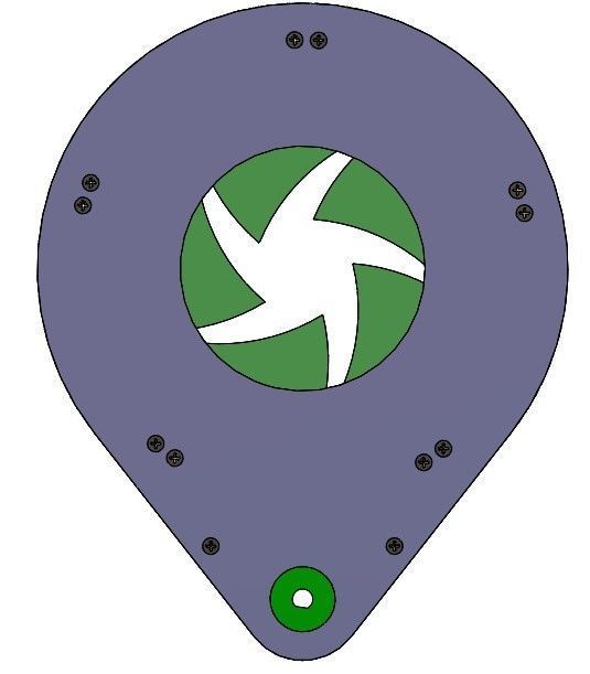 D60M5BTY2 mechanical mechanism shutter 3d printing iris diy 3D model 3D ...